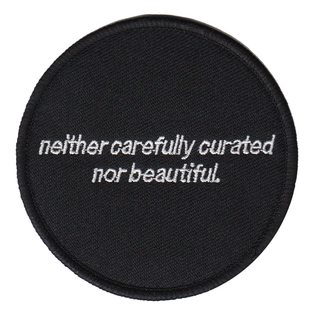 Embroidered Patch - "nor beautiful" – 13th Press