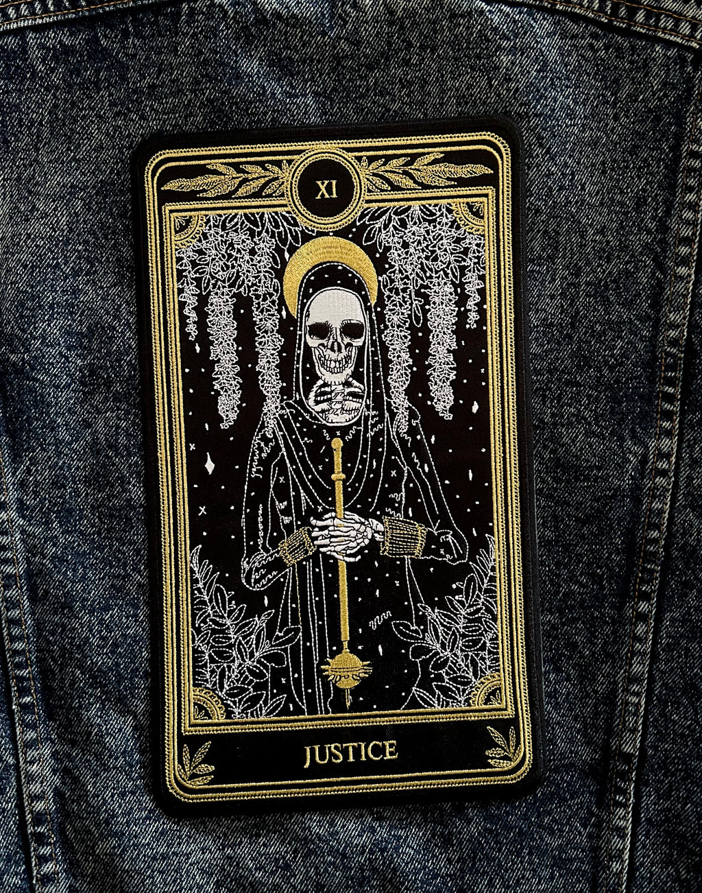 Large Embroidered Patch - "Justice" – 13th Press